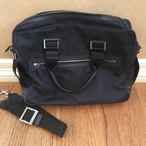 Bags | Navy Blue Briefcase Laptop Bag | Poshmark